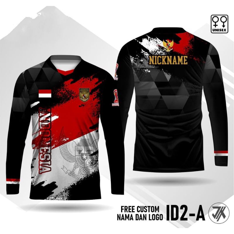 Jual T-Shirt Jersey Garuda Indonesia New Piala Dunia Qatar 2022/Kaos ...