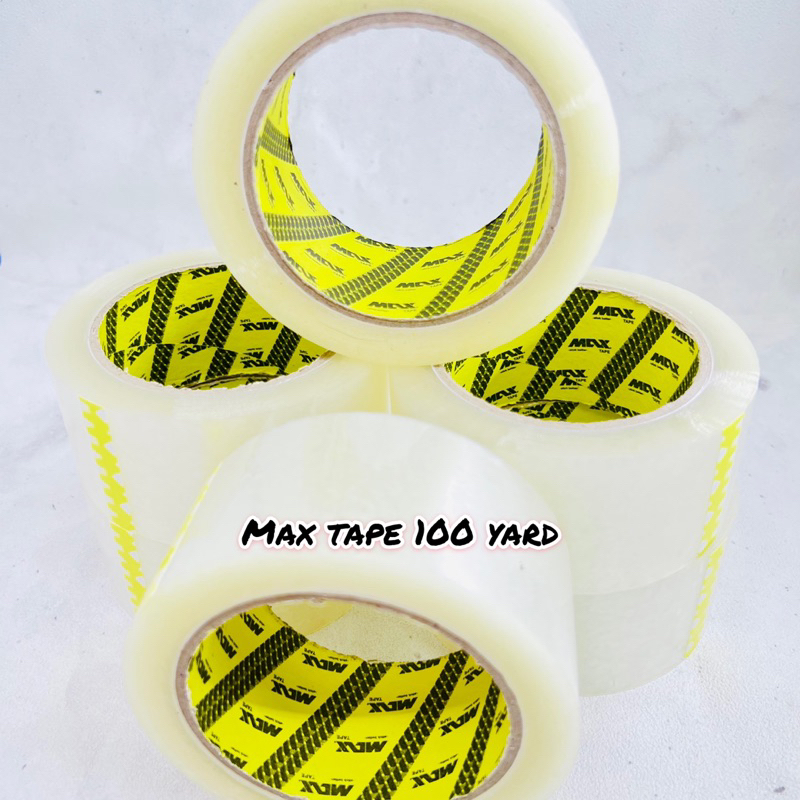 Jual Lakban Isolasi Bening Lakban Max Tape 48mm 2inch 100 yard | Shopee Indonesia