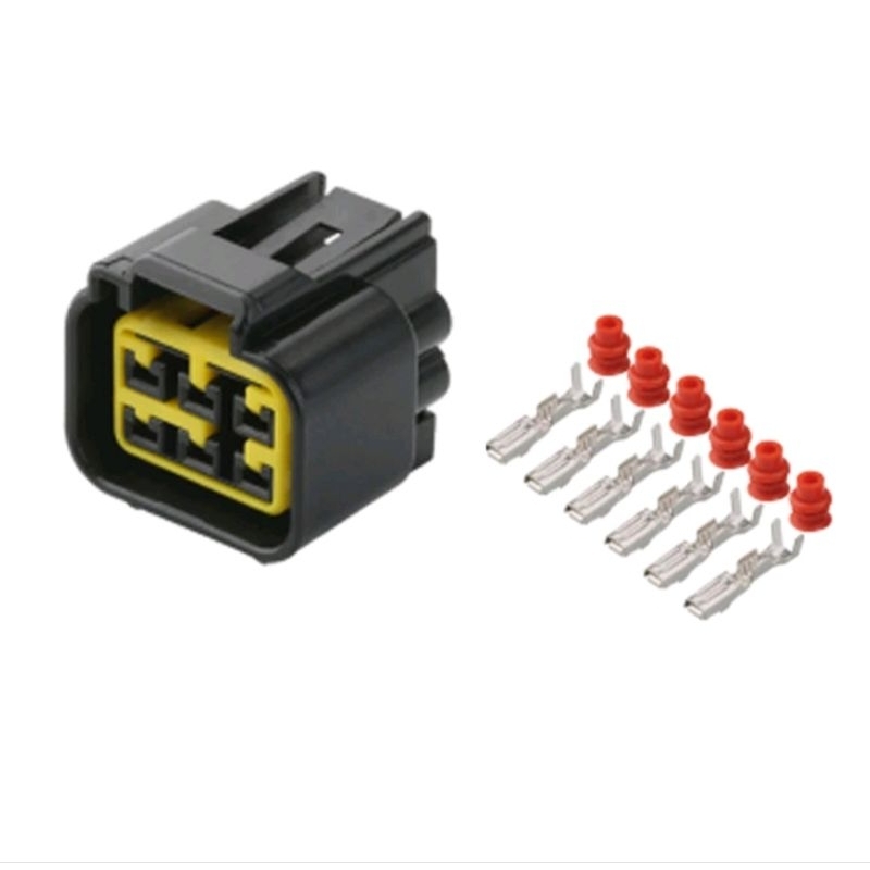 Jual socket CDI - Furukawa 6pin, female waterproof - soket cdi, mio ...