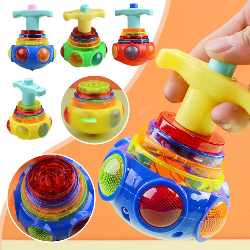Jual ASEMKAJKT - Mainan Anak Gasing Karakter Kartun Lampu dan Musik ...
