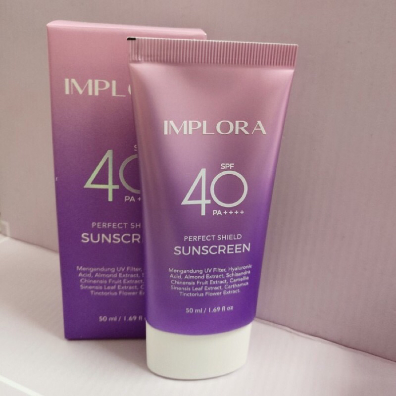 Jual Implora Perfect Shield Sunscreen Spf 40 PA+++ 50ml | Shopee Indonesia