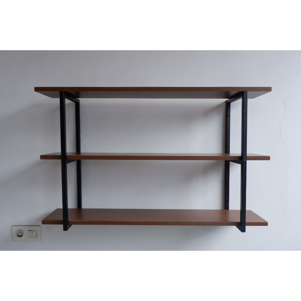 Jual Rak tempel dinding tiga tingkat / ambalan dinding tempel /meja ...