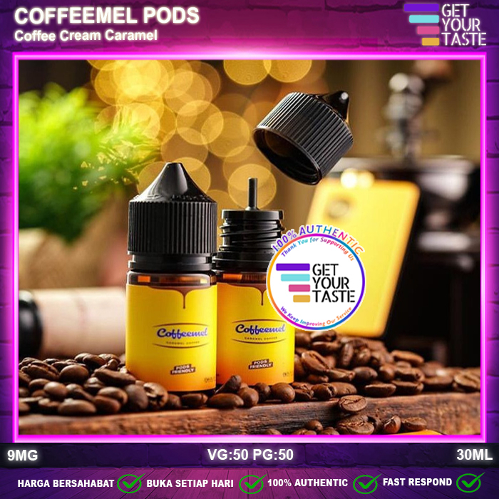 Jual Liquid Coffeemel Pods Friendly 30ML Salt Nic by Emkay Brewer ...