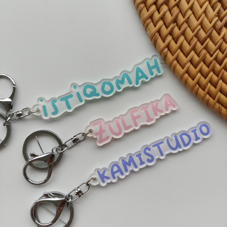 Jual GANTUNGAN KUNCI PRINTING / GANTUNGAN KUNCI FREE NAMA / KEYCHAIN ...