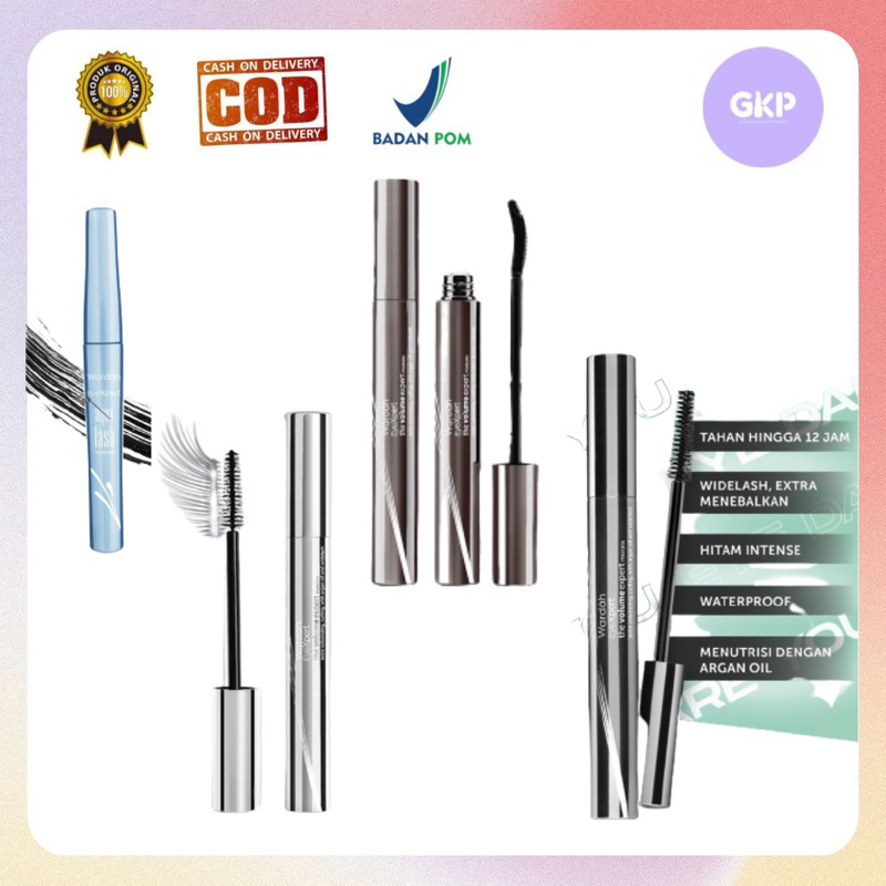 Jual WARDAH MASKARA Perfect curl Aqualash The volume expert EyeXpert ...