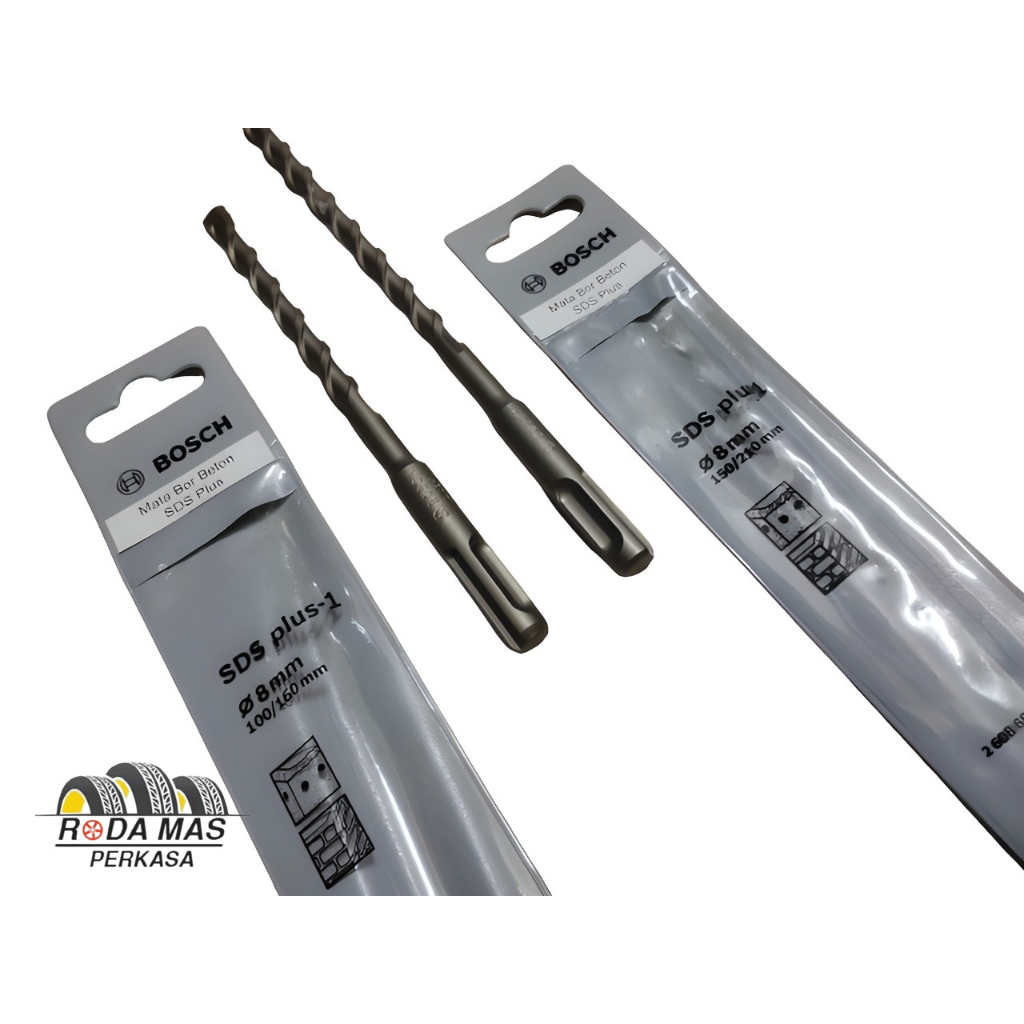 Jual MATA BOR BETON BOSCH 8 mm x 110 mm SDS PLUS 1 COLOK IMPACH DRILL KUALITAS TINGGI RMP ...