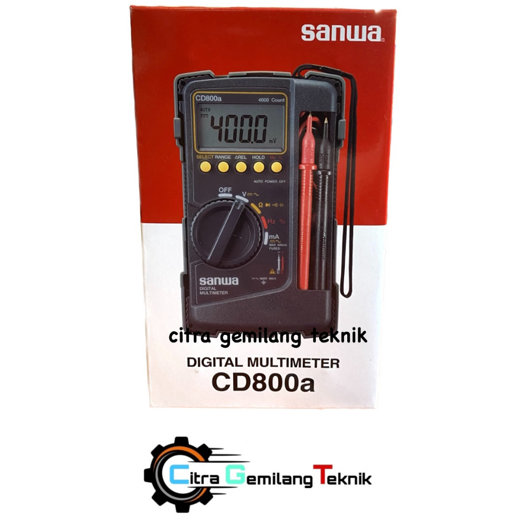 Jual Multi tester digital sanwa cd800a digital multimeter Japan ...