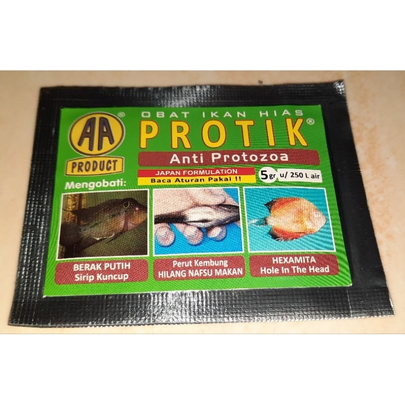 Jual obat ikan PROTIK akari 5 gram ( alufoil ) ( anti protozoa , berak ...