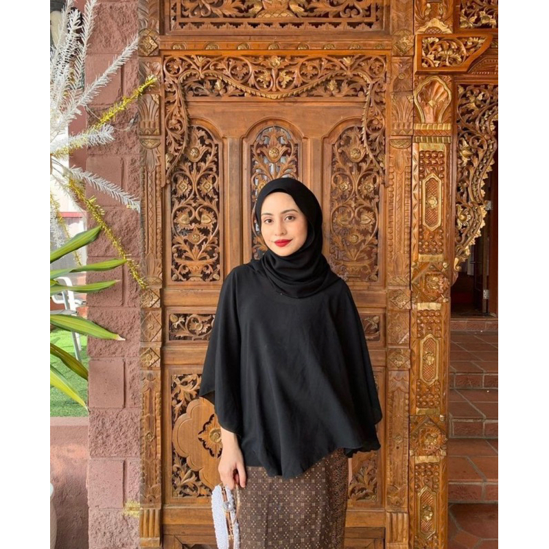 Jual Outer Polos Kondangan Sifon Ceruty Babydoll / Plain outer Cape ...