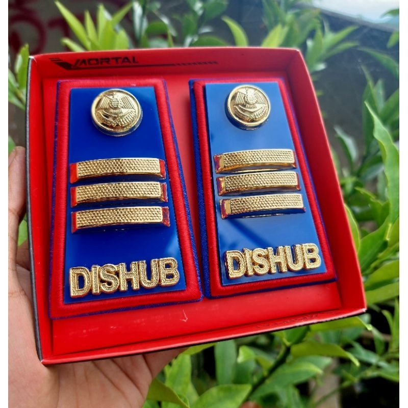 Jual Pangkat dishub 3c lis merah - pangkat dishub 3c balok motif ...