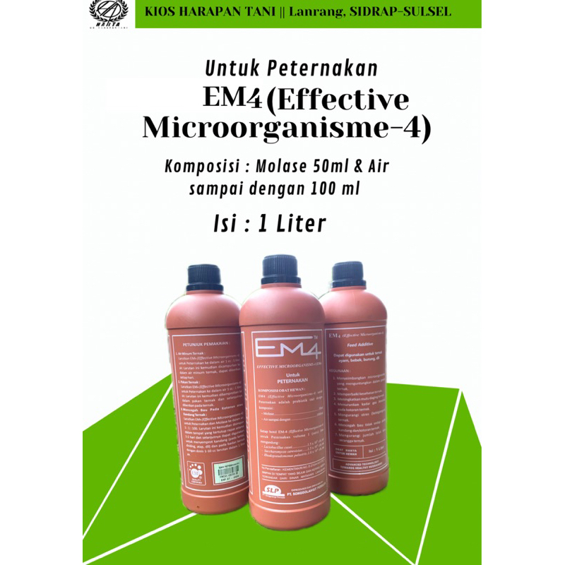 Jual (Untuk Peternakan) EFFECTIVE MICROORGANISMS-4 (EM4) 1 liter ...