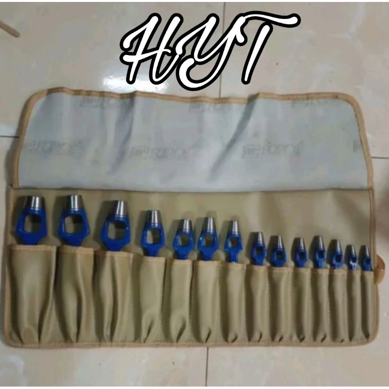 Jual Alat Plong Gasket Leather Punch Set 14 Pcs Ukuran Metric size 3mm ...