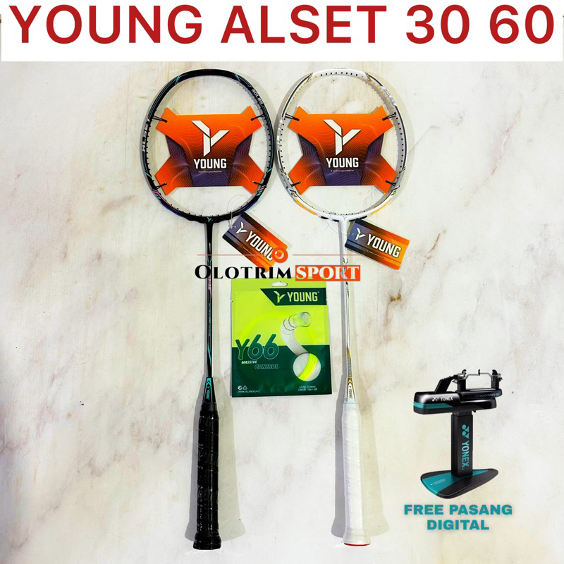 Jual Raket Badminton YOUNG ALSET 30 60 Original | Shopee Indonesia