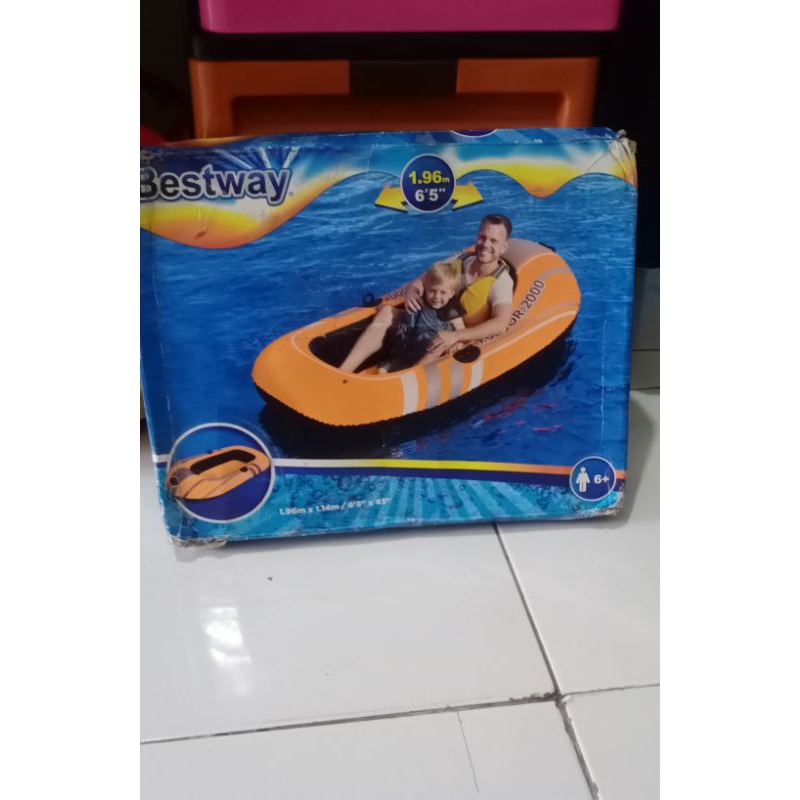 Jual Bestway 61100 perahu karet hydro force Raft SNI 2 orang/boat karet ...