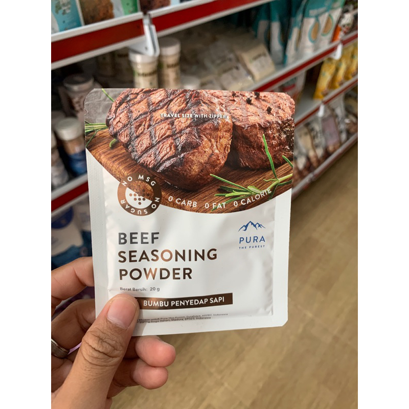 Jual pura seasoning beef sachet 20gr | Shopee Indonesia