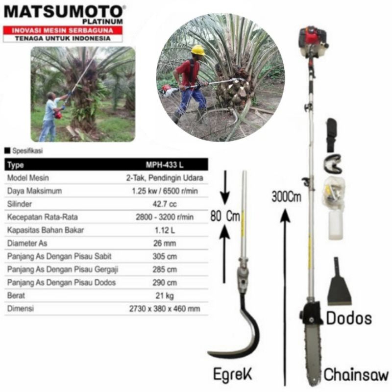Jual Mesin Cantas Sawit | Panen Sawit Merk Matsumoto | Shopee Indonesia