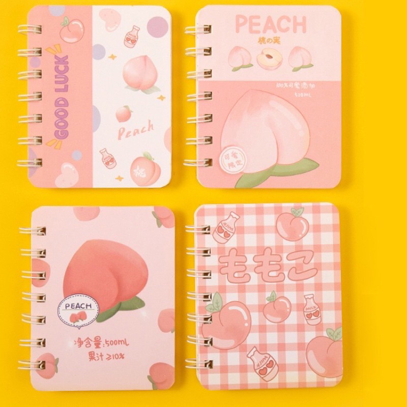 Jual notebook A7 notes ring note book buku catatan mini memo menulis ...