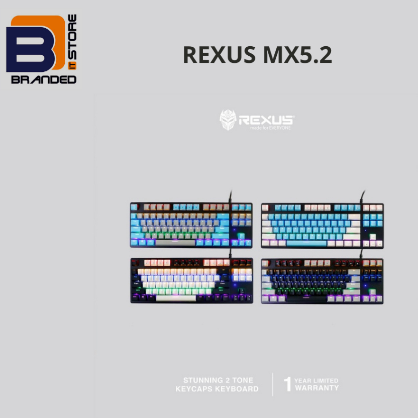 Jual Rexus MX5.2 Mechanical Gaming Keyboard TKL Legionaire Mekanik MX 5 ...