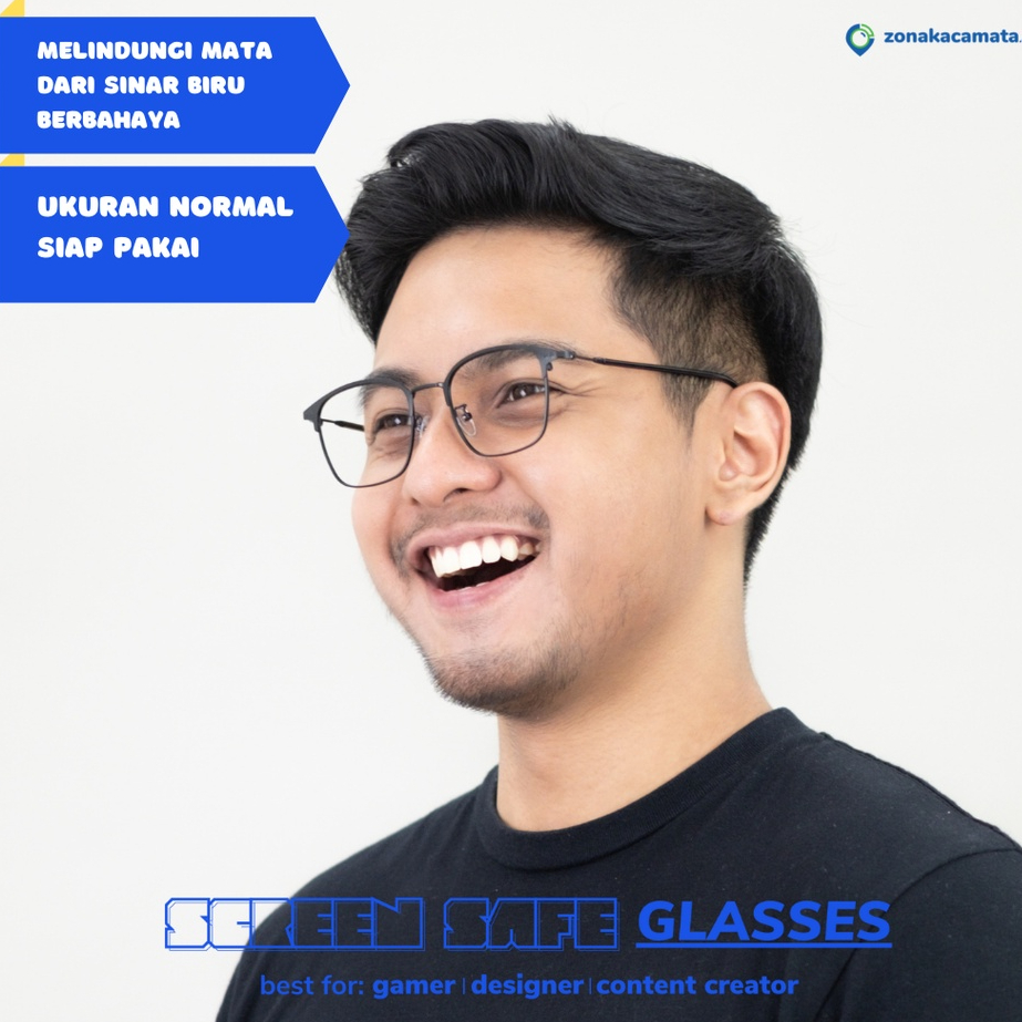 Jual zonakacamata - ZK Screen Safe Glasses-Lionel-Kacamata Anti Radiasi Komputer-Anti UV 420 ...