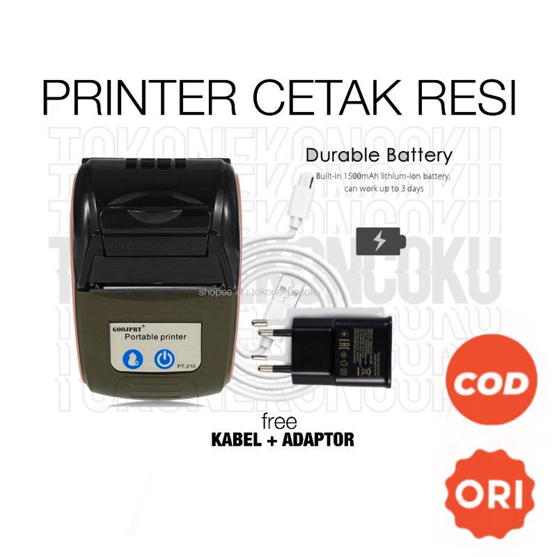 Jual Cetak resi tanpa tinta . anti air . POS Bluetooth Thermal Receipt ...