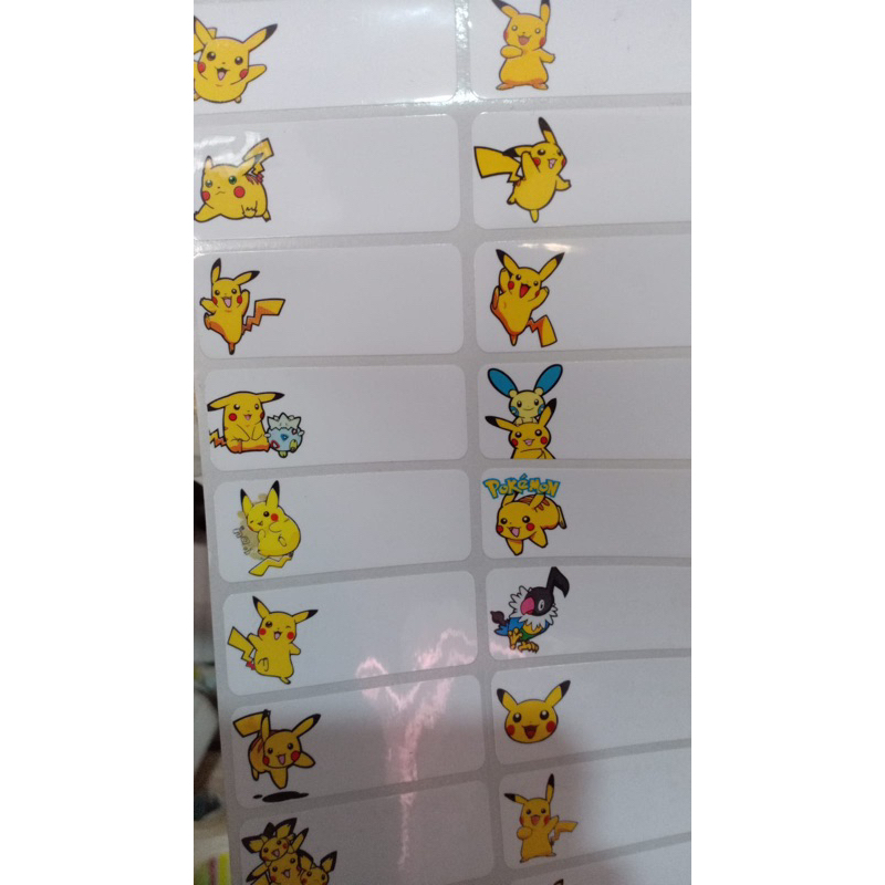 Jual label nama waterproof POKEMON PICKACHU | Shopee Indonesia