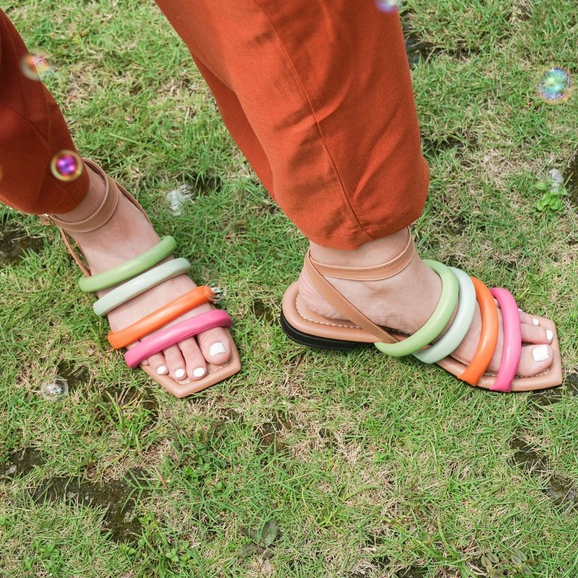 Jual Ayomichan - Sandal Tali Flow AYM790 Sandal Simple Flat Wanita ...