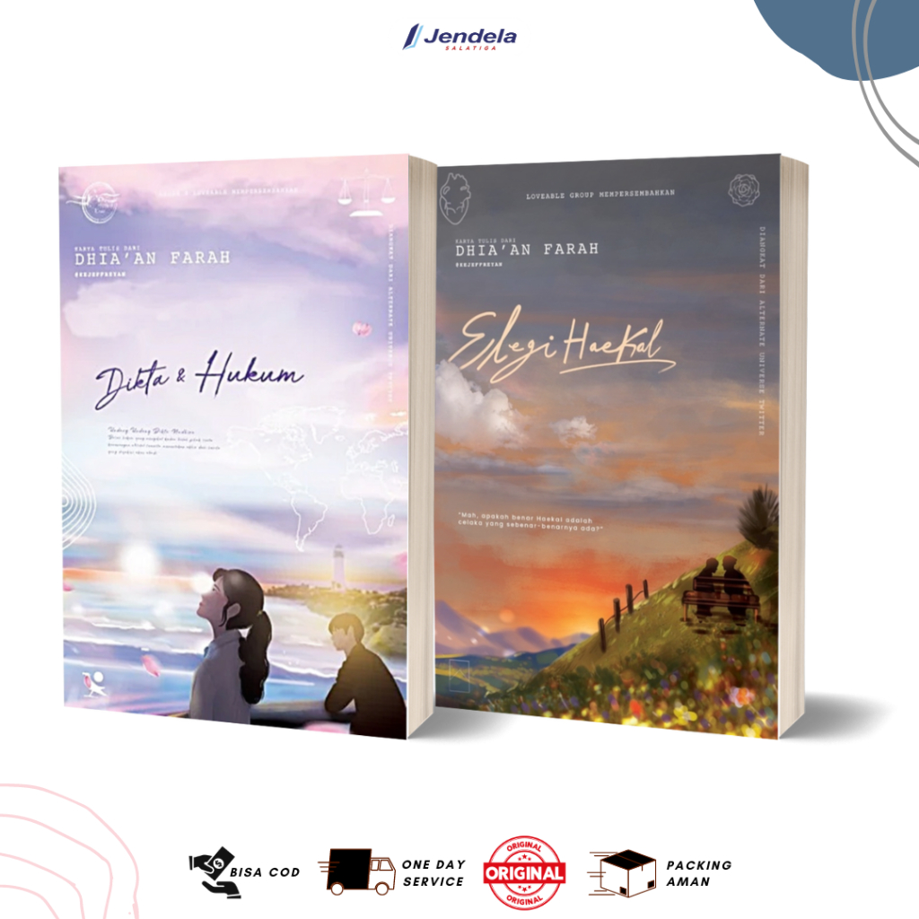 Jual Novel Dikta & Hukum dan Elegi Haikal by Dhiaan Farah | Shopee ...