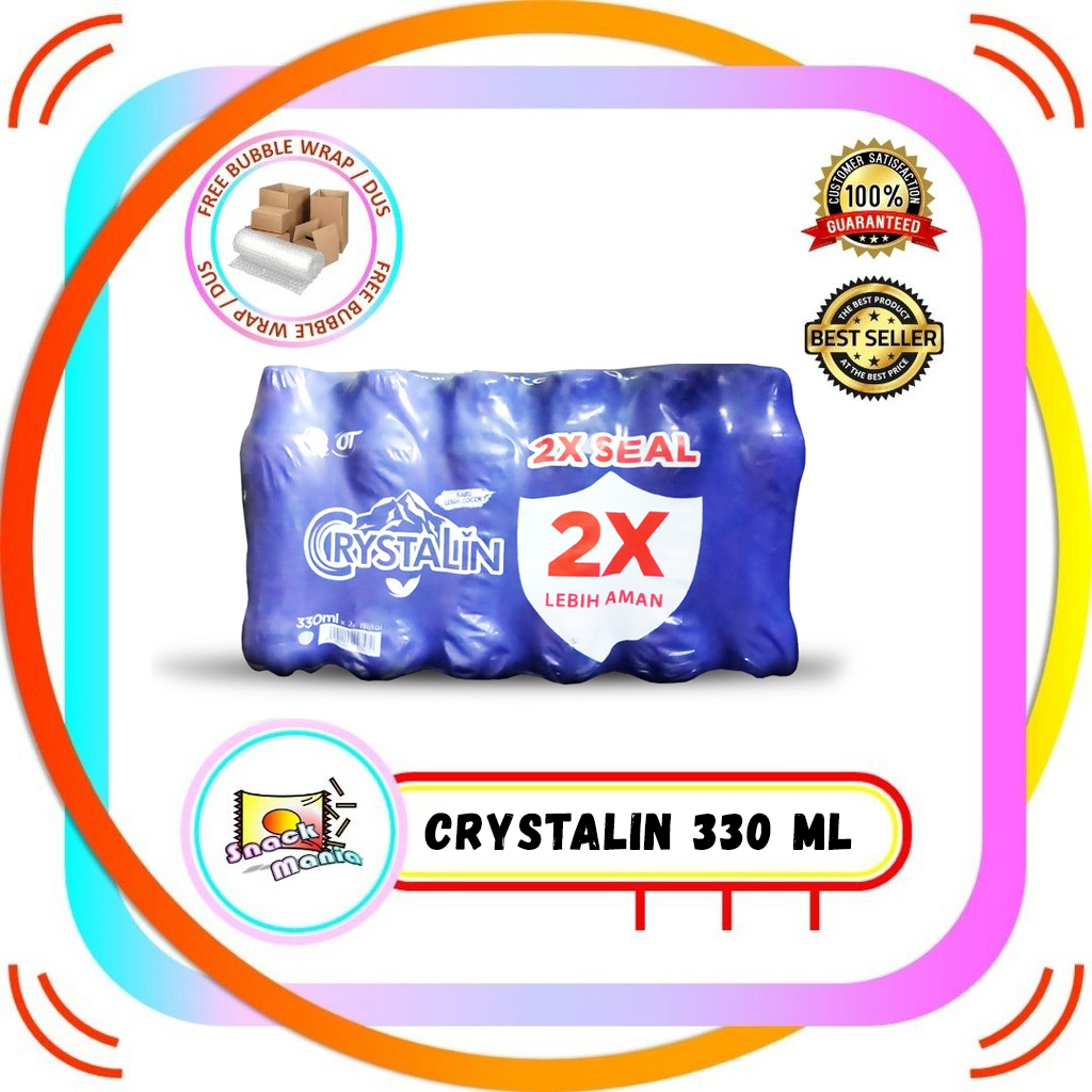 Jual Crystalin Air Mineral 330 ml x 24 Botol DUS | Shopee Indonesia