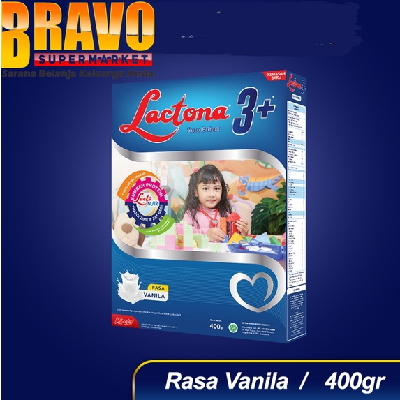 Jual Bravo Bojonegoro - Lactona 3+ Gold Susu Pertumbuhan Anak Usia 3 ...