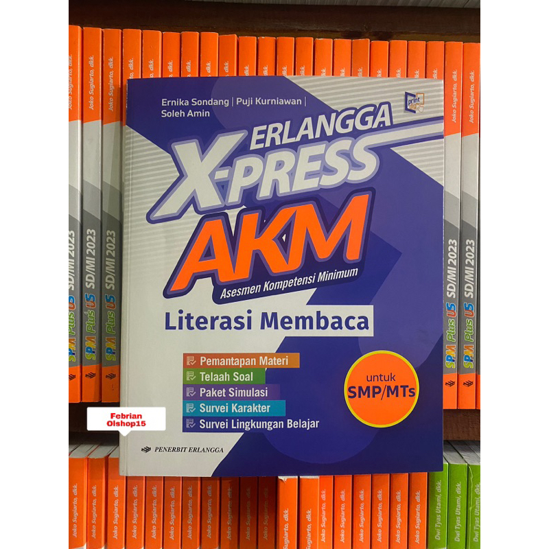 Jual BUKU ERLANGGA X-PRESS AKM ASESMEN KOMPETENSI MINIMUM SMP/MTS LITERASI MEMBACA DAN NUMERASI ...