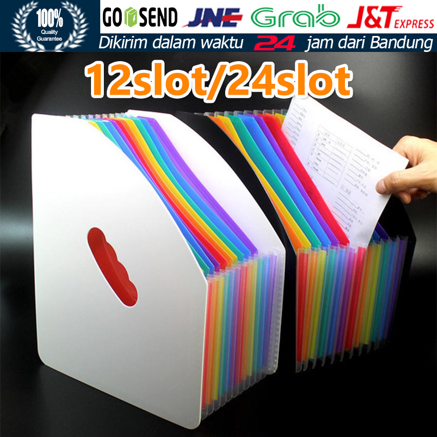 Jual 13 Sekat F4 File Folder A4 Expanding Meja Dokumen Map Stand Organ ...