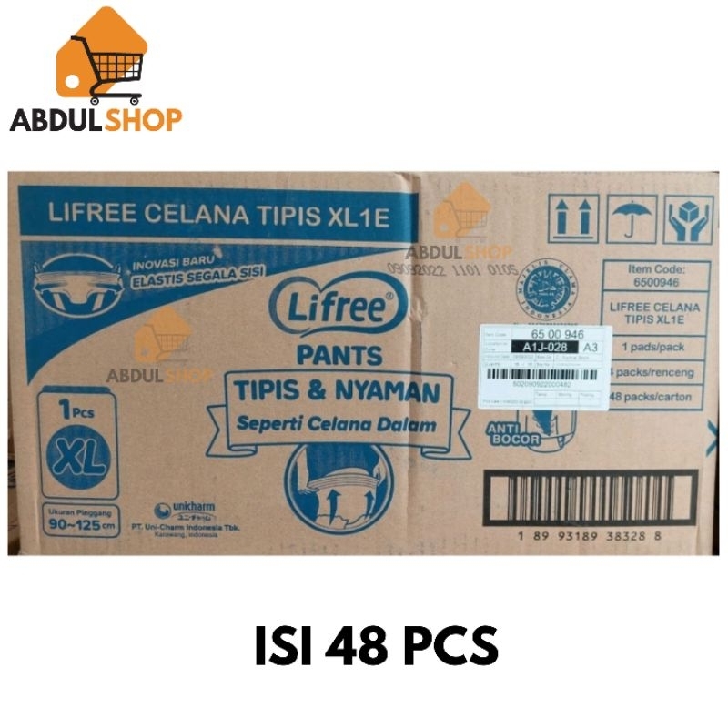 Jual LIFREE PANTS POPOK CELANA DEWASA / POPOK DEWASA [Size : M/L/XL Per Dus isi 48 pcs] | Shopee ...