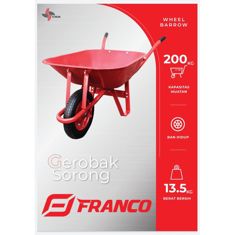 Jual Gerobak Sorong Tebal Franco Bukan Artco Gerobak Pasir Gerobak ...