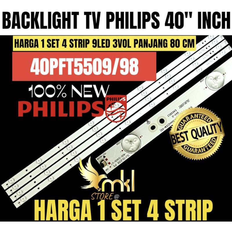 Jual BACKLIGHT TV LED PHILIPS 40 INCH 40PFT5509/98 BACKLIGHT TV LED 32 ...