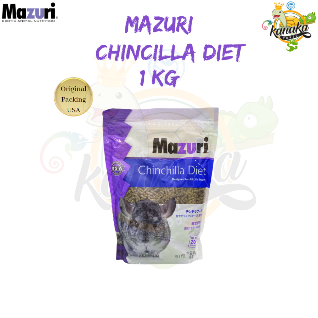Jual MAZURI Chinchilla Diet 1 Kg Original Pack Pelet Makanan Chinchilla ...