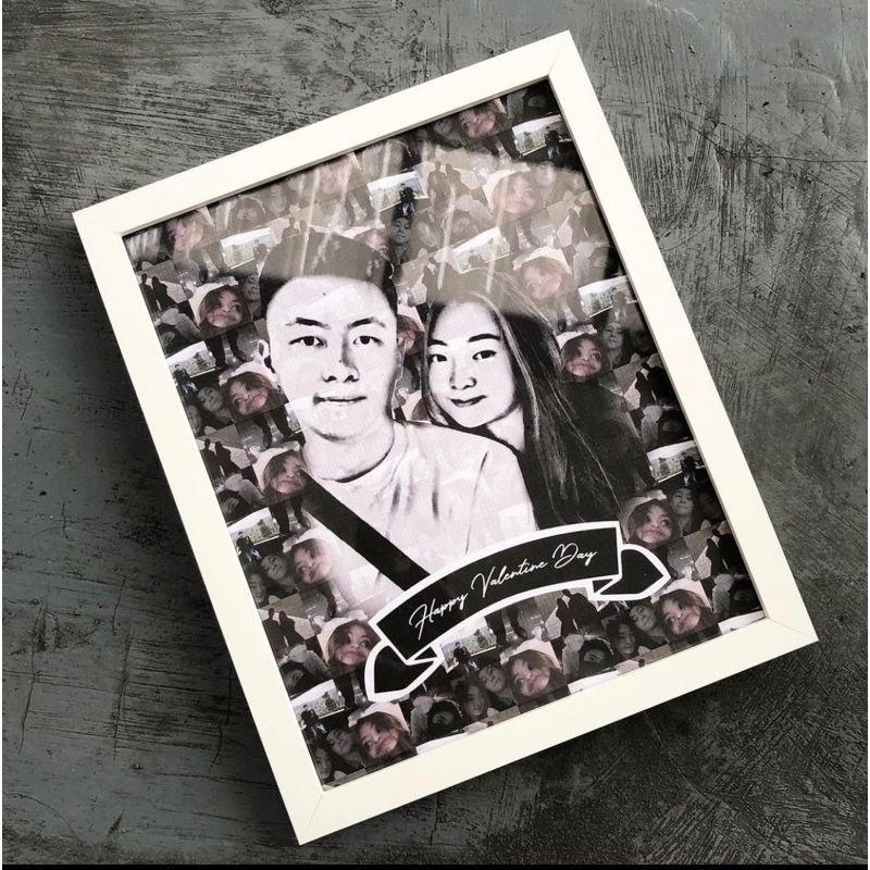 Jual FRAME KAYU MOZAIK SILUET KADO CUSTOM HADIAH UNIK | Shopee Indonesia