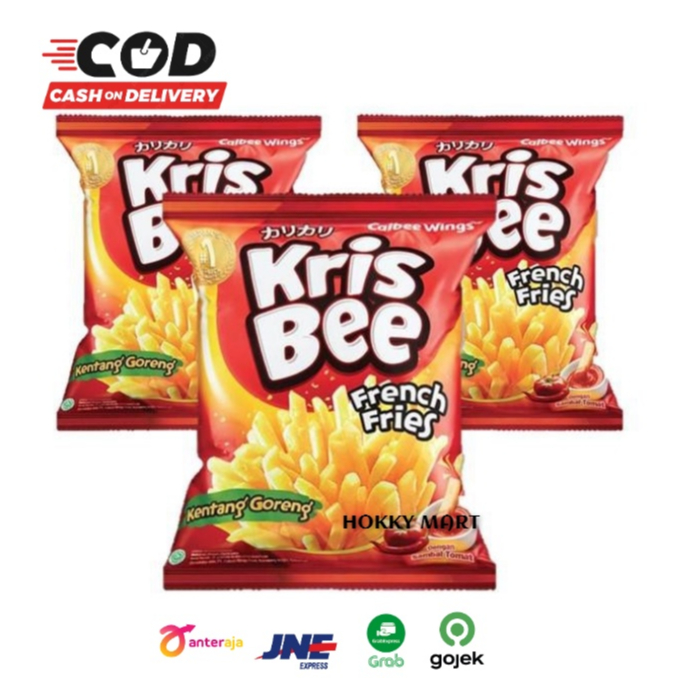Jual ( HOKKY ) Kris Bee French Fries Kentang Goreng 9gr Renceng Snack ...