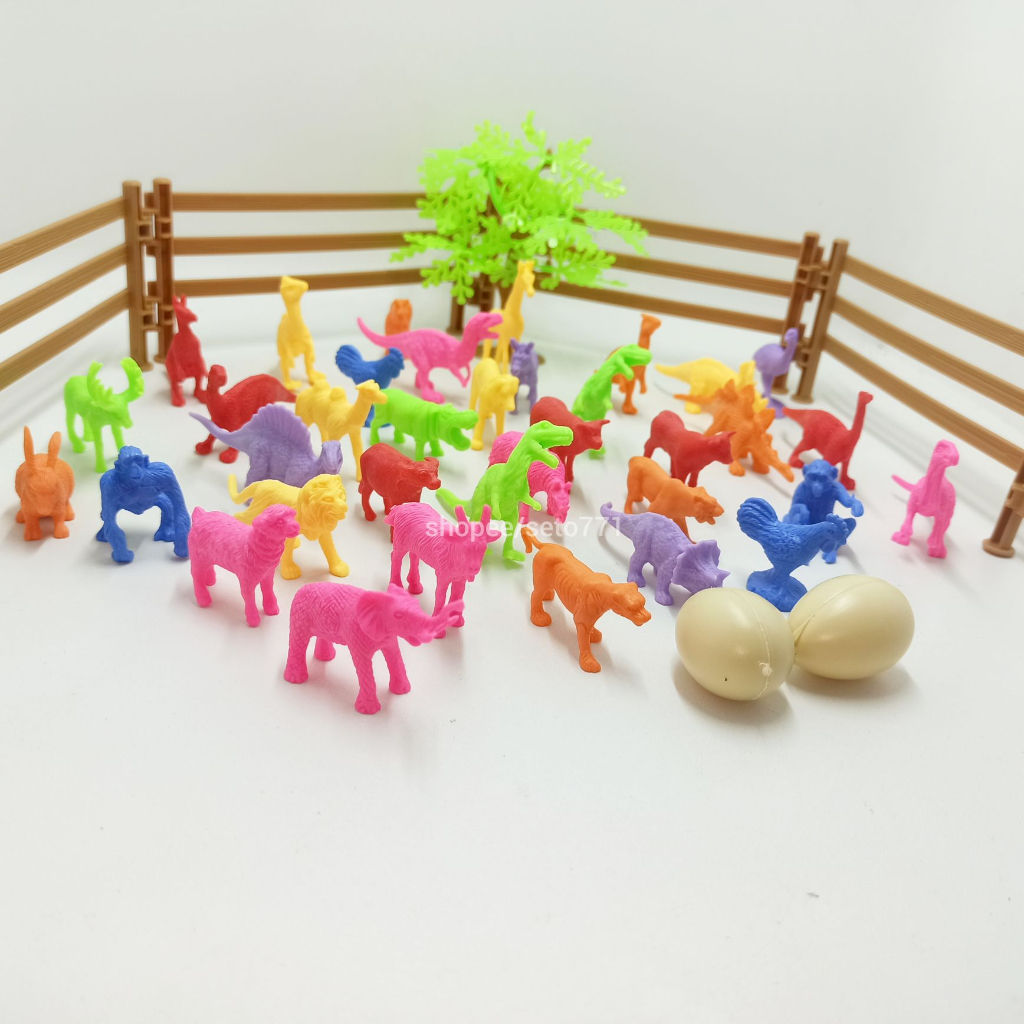 Jual YH28 ZOO LAND Mainan Anak Binatang Buas Liar Warna Warni Animal ...