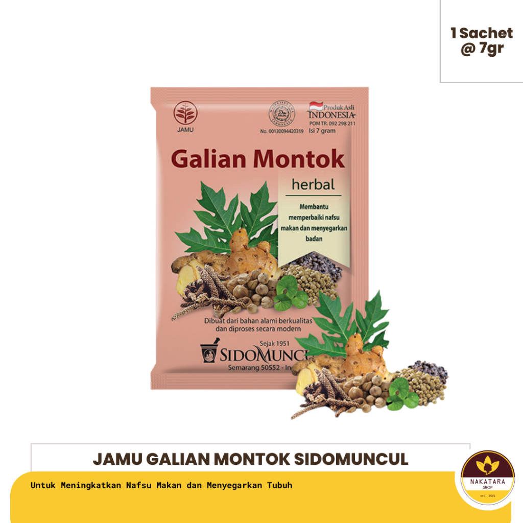 Jual JAMU GALIAN MONTOK SIDO MUNCUL ISI 10 SACHET SERBUK | Shopee Indonesia