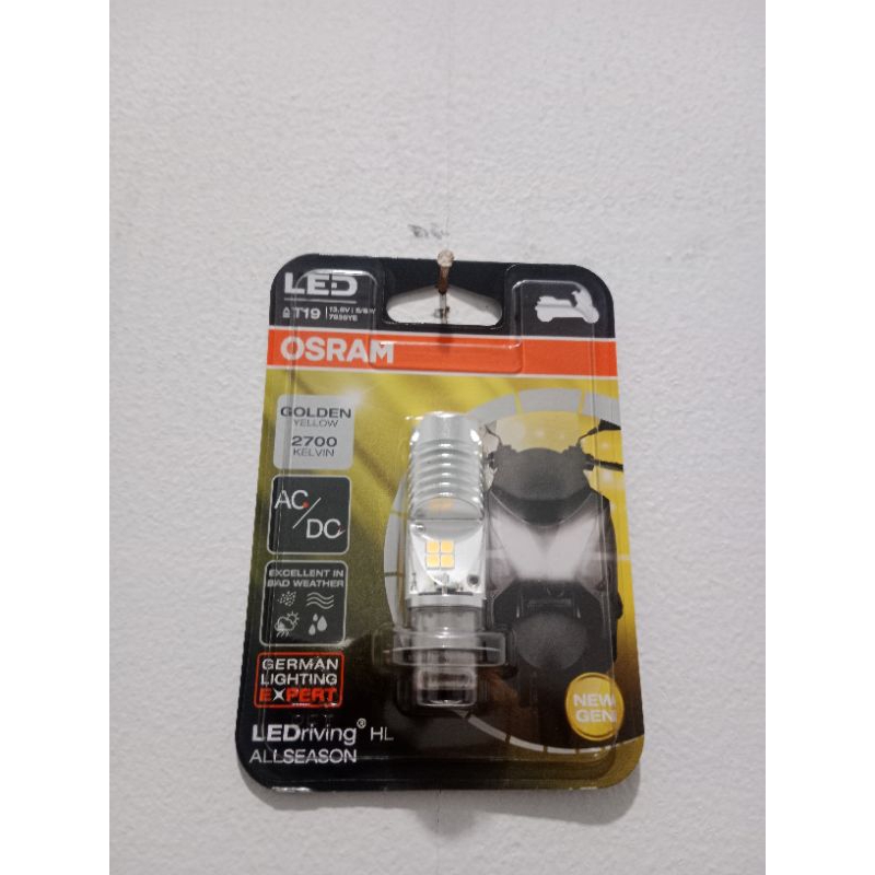 Jual OSRAM LED T19 M6 BOHLAM UTAMA MOTOR GOLD/ YELLOW AC/DC PLUG & PLAY ...