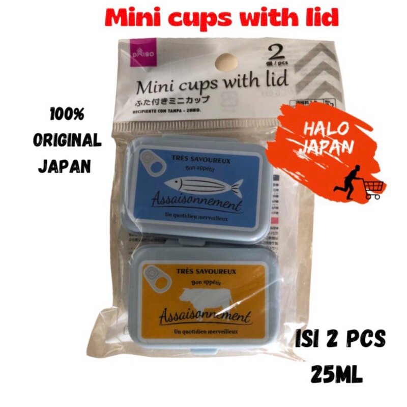 Jual Daiso mini cups with lid original Japan | Shopee Indonesia
