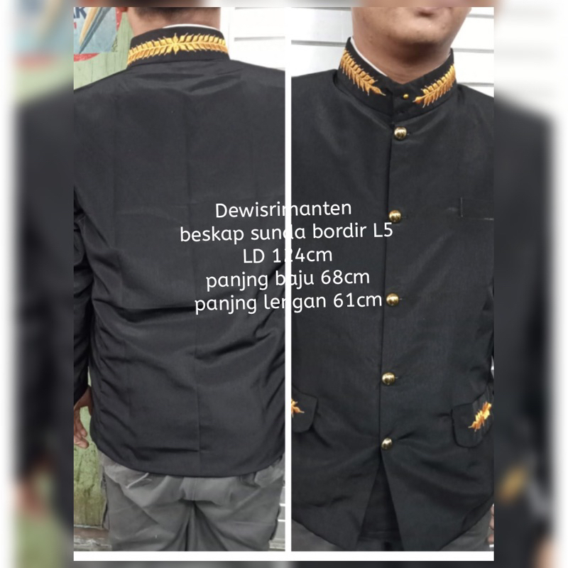 Jual basofi sunda bordir hitam | Shopee Indonesia