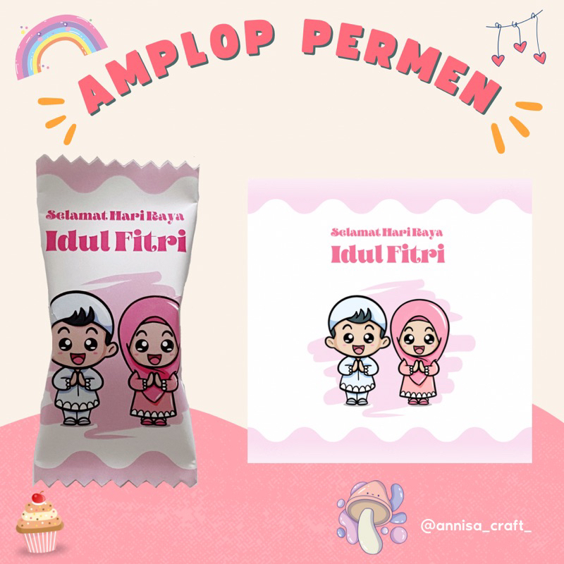 Jual Amplop Lebaran Bentuk Permen Lucu (ISI 10 PCS) | Shopee Indonesia