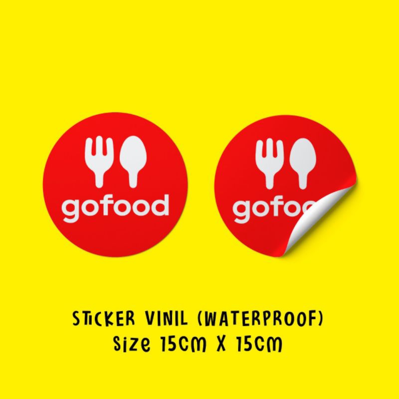 Jual Sticker Makanan Online Gofood Grabfood Shopeefood | Shopee Indonesia