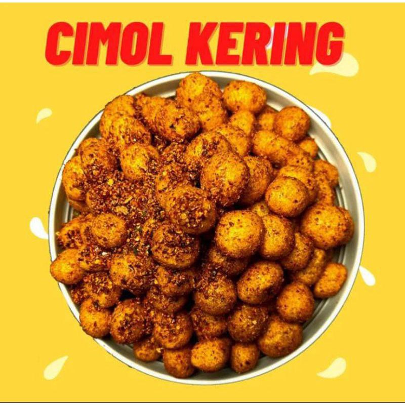 Jual Cimol Crispy Pedas Daun Jeruk Berat 500 gram /Cemilan Cimol crispy ...