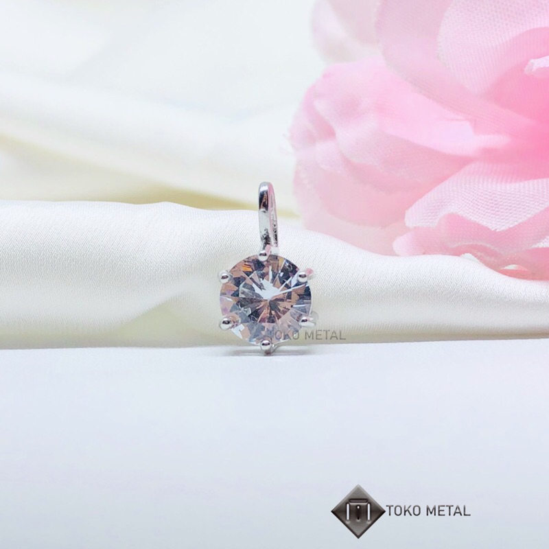 Jual Liontin 100% Titanium Mata 1 Silver Anti Karat [Toko Metal ...