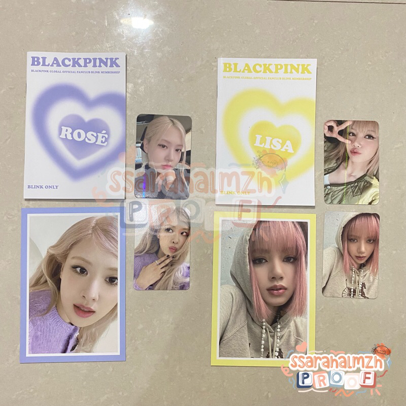 Jual BLACKPINK Premium membership kit lisa rose jennie jisoo member set ...