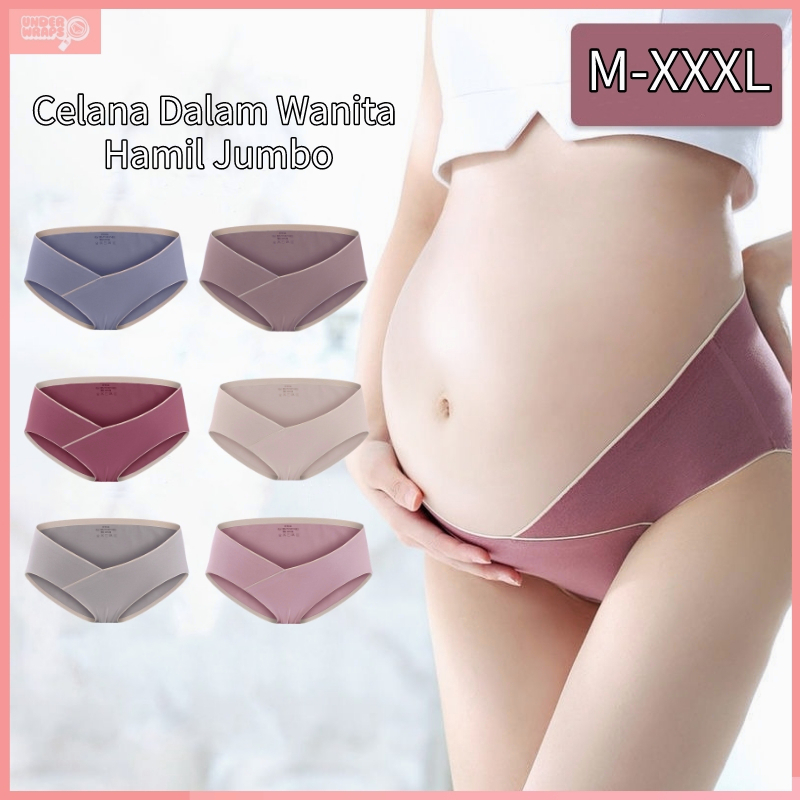 Jual IBU Jumbo Maternity Bumil Celana Bersalin Katun CD Celana Hamil Bernapas Celana Dalam Untuk ...
