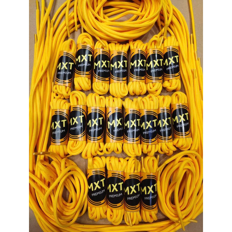 Jual Tali Sepatu Kuning 1 PASANG bahan Tetoron Cotton 100% untuk Boots ...