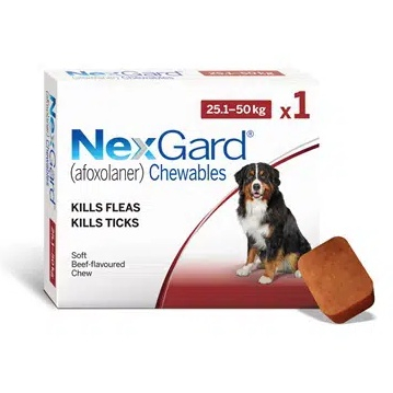 Jual NEXGARD EXTRA LARGE DOG ( XL ) 25-50Kg Obat Kutu Caplak Telur Kutu ...